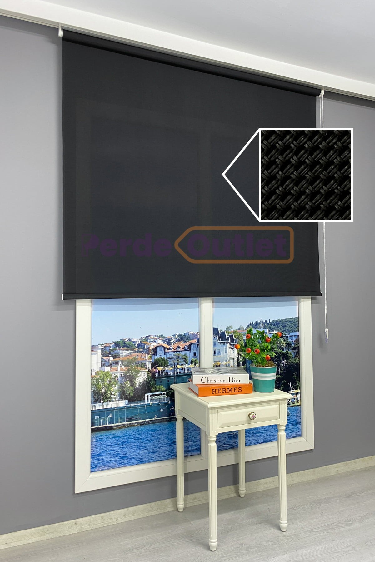 Siyah Sun Screen Stor Perde • Perdeoutlet.com Siyah Sun Screen Stor Perde • Perdeoutlet.com